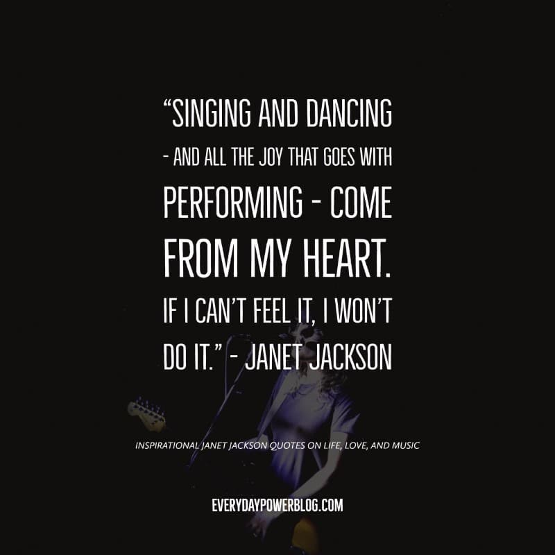 Janet Jackson Music Quotes
